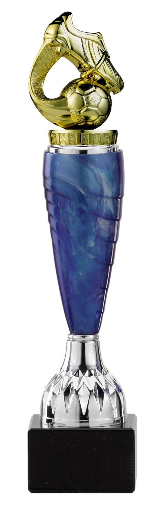 Blauwe Trofee met 7 cm figuur - A1016A (op=op) - Van Zanden Sportprijzen